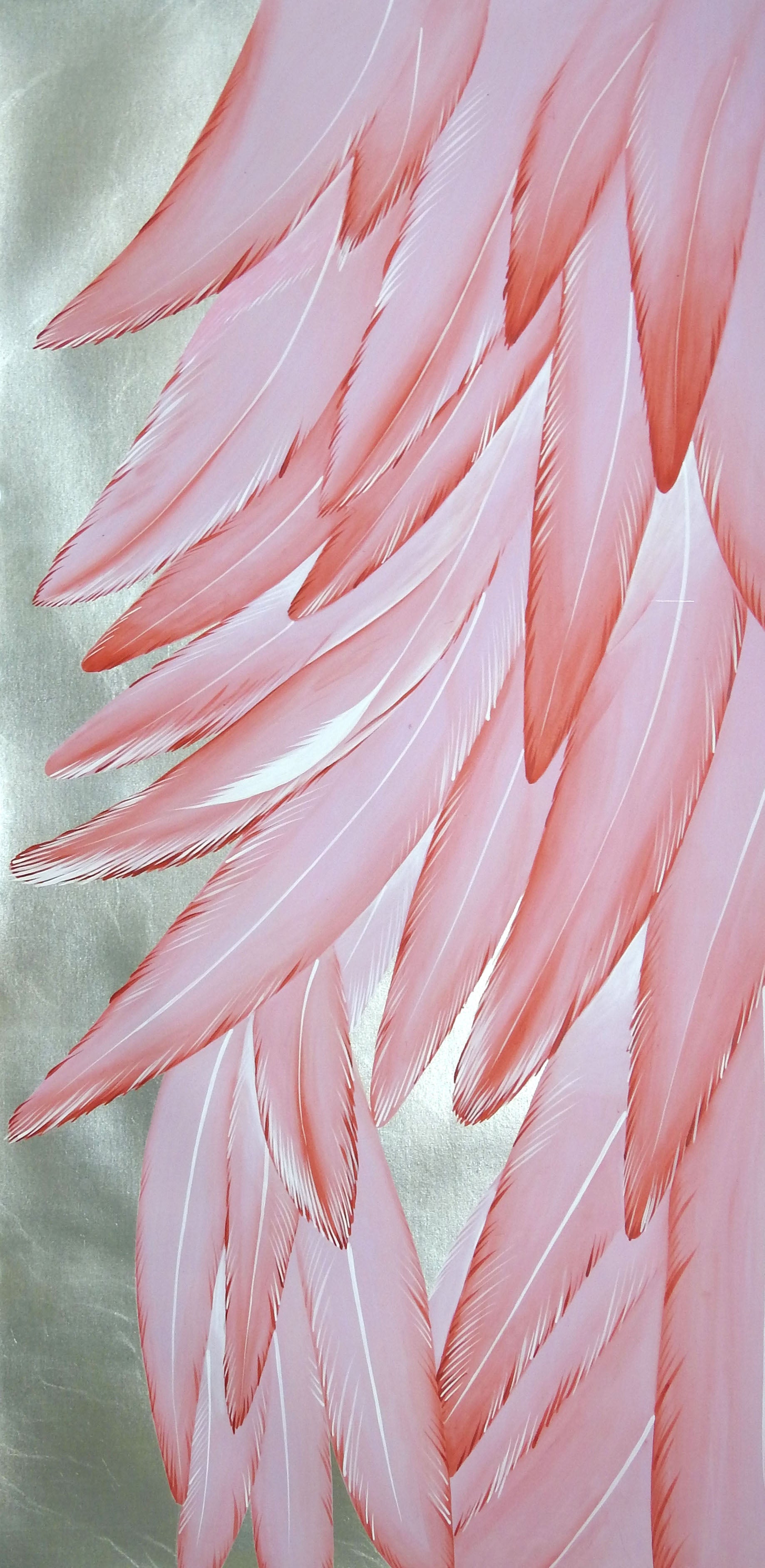 Plume – Hand-Painted Wallpaper by Aqualille